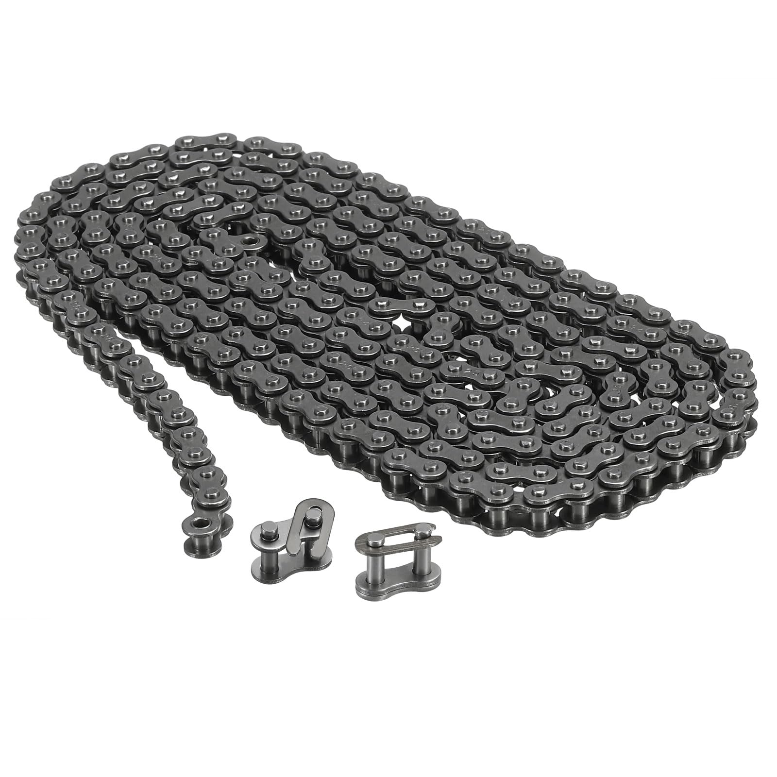 Amazon.com: uxcell #25/04C-1 Roller Chain 5 Feet 1/4" Pitch Carbon ...