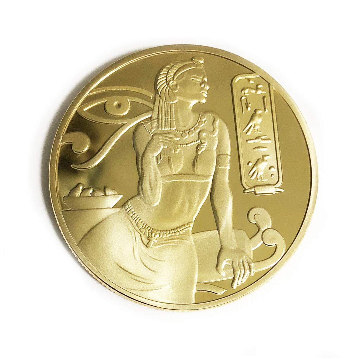 Buy LIOU Egyptian - Ancient Goddess Isis Pyramids Commemorative Coin ...