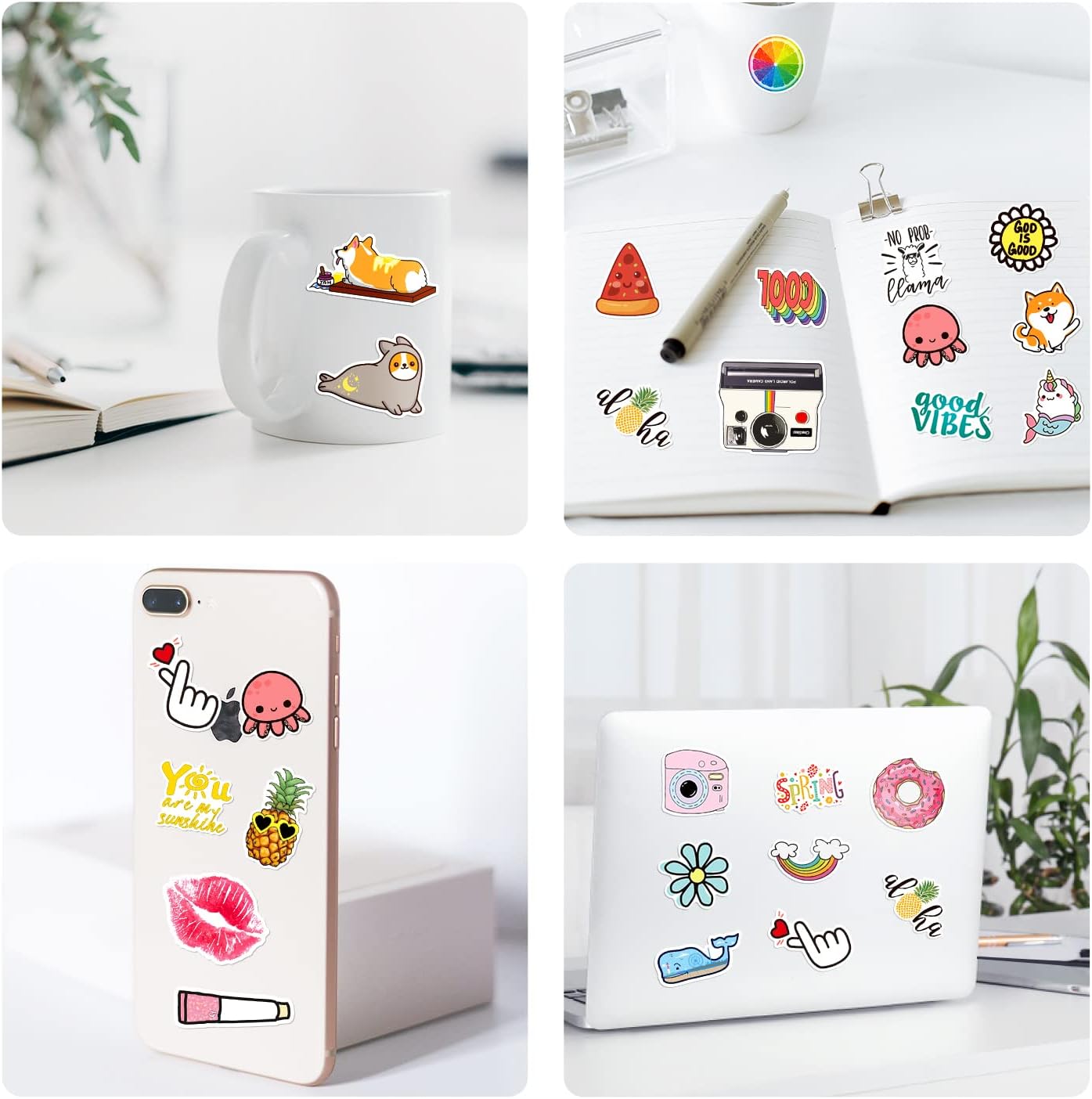 Olansit 200 calcomanías para botellas de agua para niños y adolescentes ...