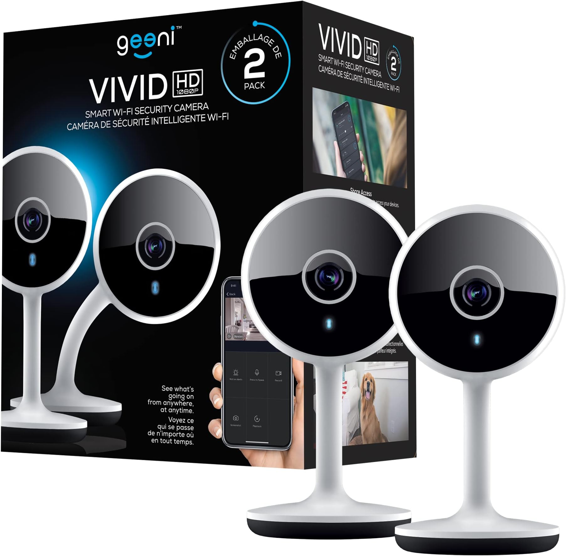 Amazon.com : Geeni Hawk 3 WiFi Outdoor Security Cameras, 1080p HD Smart ...