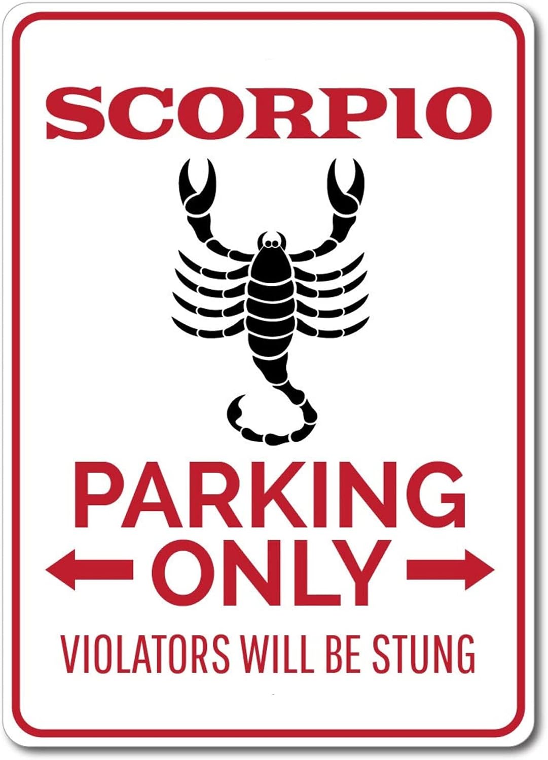 Amazon.com: Scorpio Parking Sign Scorpio Gift Scorpio Decor Scorpio ...