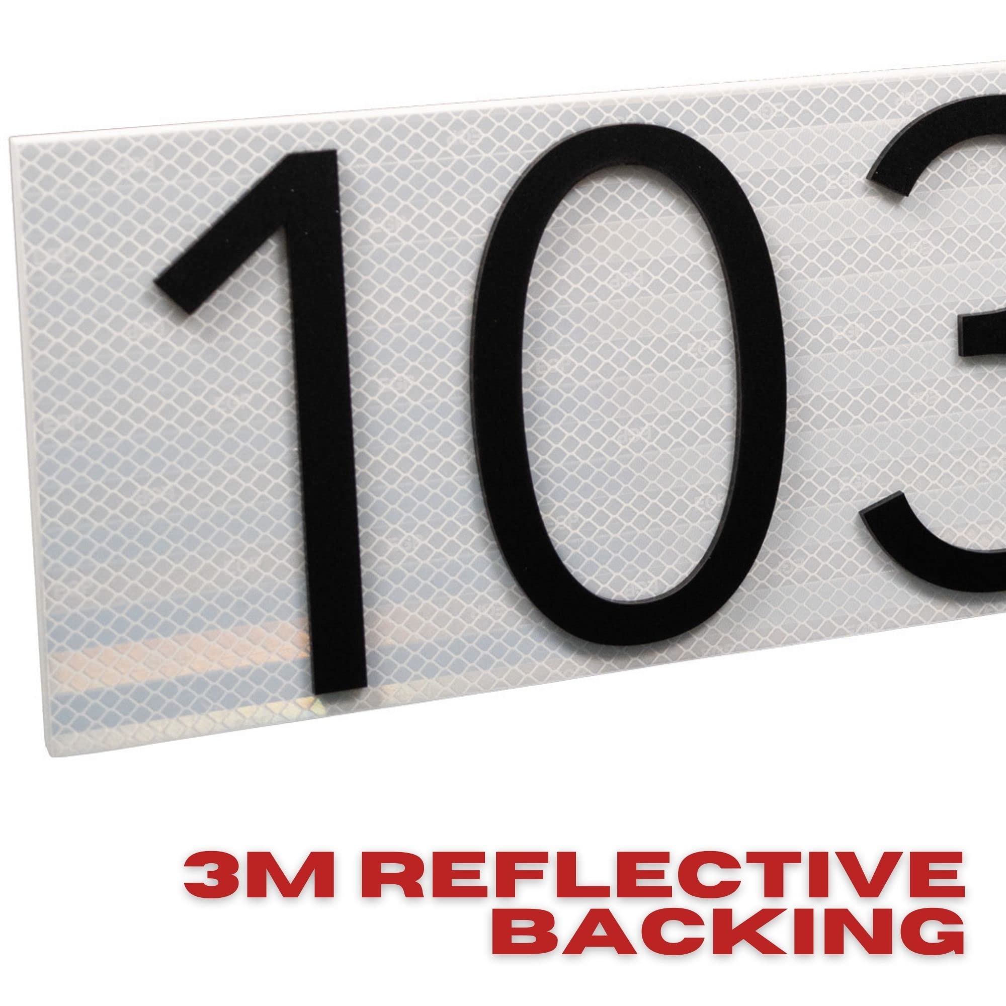 Retro Reflective House Numbers