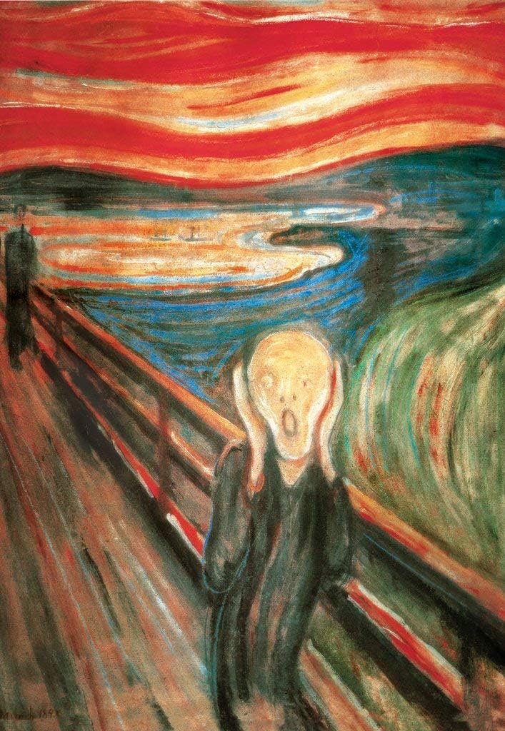 Amazon.com: HUNTINGTON GRAPHICS The Scream by Edvard Munch - Art Poster ...