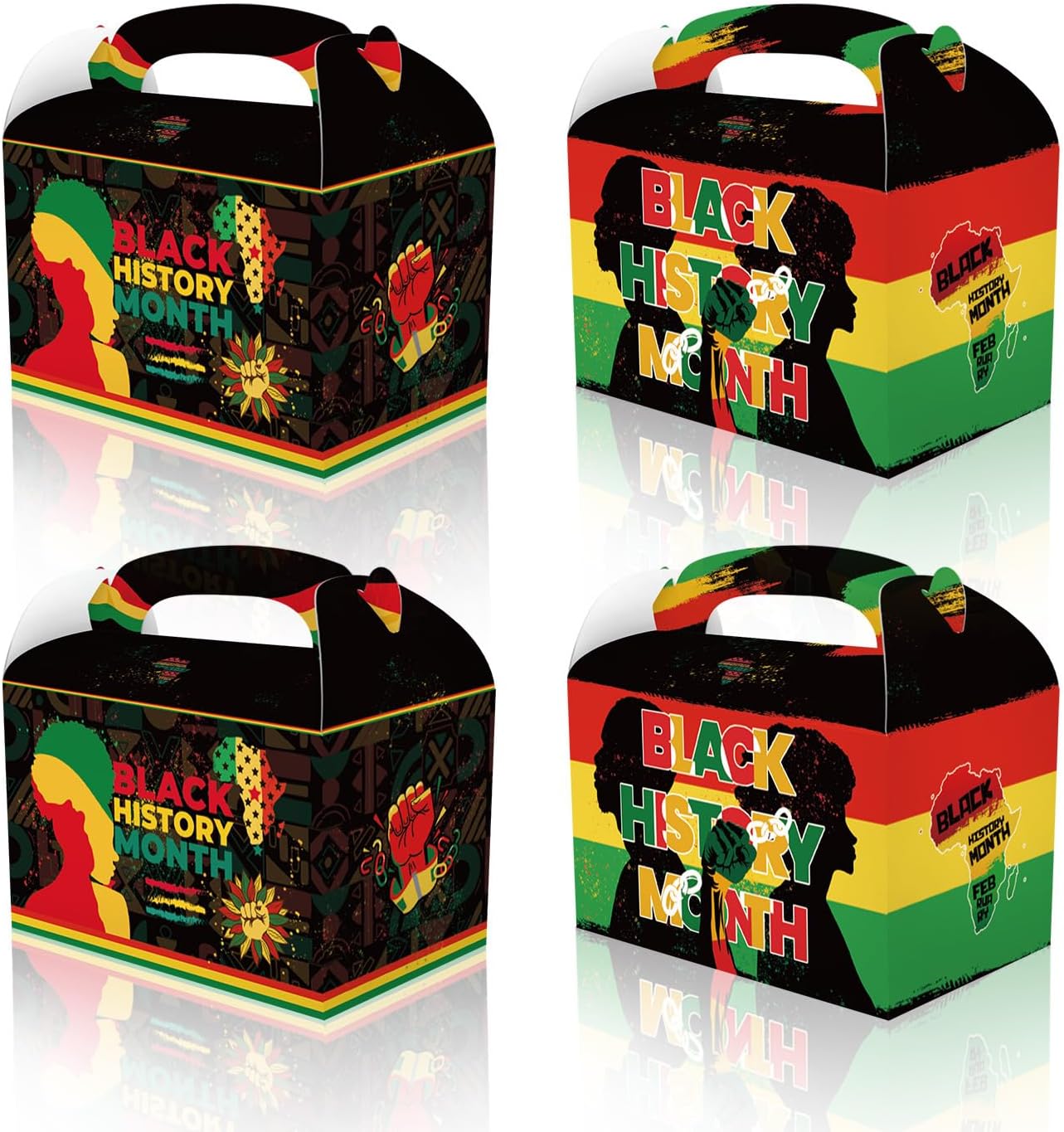 Amazon.com: 12 Pack Black History Month Party Favors Boxes African ...