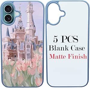 Amazon.com: JUSTRY 5PCS Sublimation Blank Phone Case Bulk Covers Compatible with iPhone 16 Plus ...