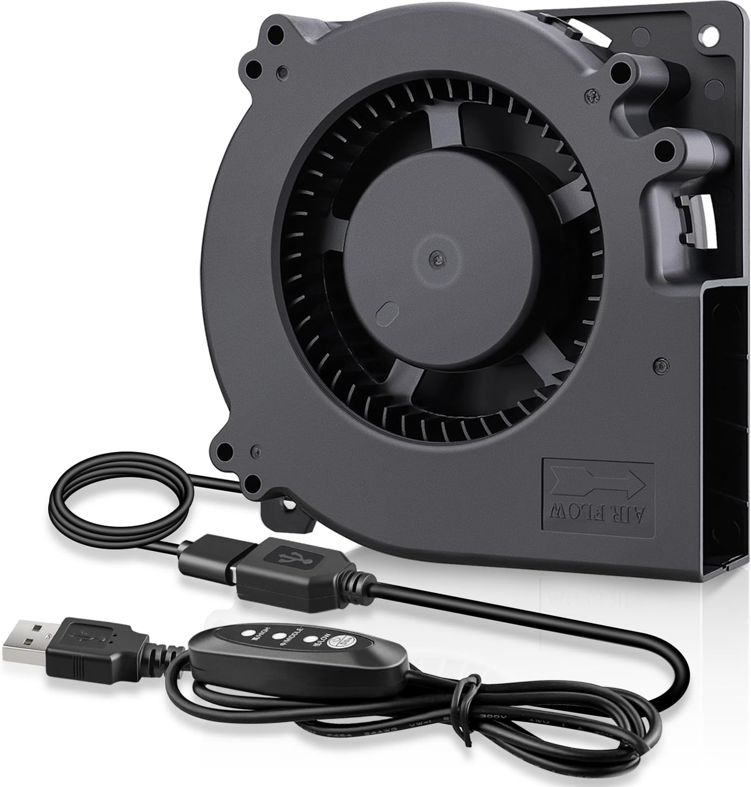 Amazon.com: GDSTIME 5V USB 90mm Fan, 92mm x 92mm x 25mm Brushless DC ...