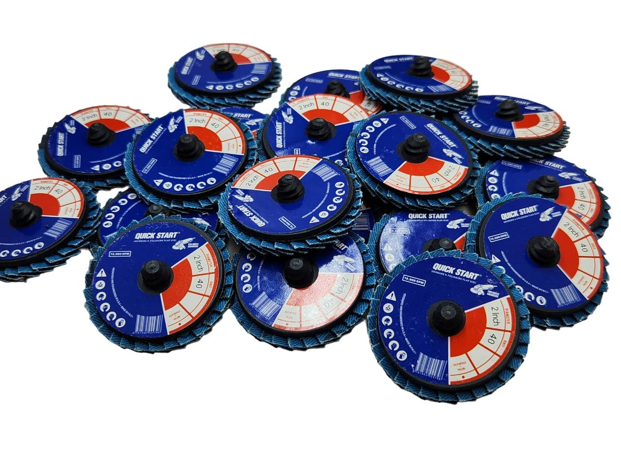 Amazon.com: 3" Mini Flap Discs Quick Change Sanding Disc- 30 Pack - 38 ...