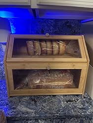 Amazon.com: LEIMO KPARTS Bread Storage Farmhouse Bread Box For Kitchen ...