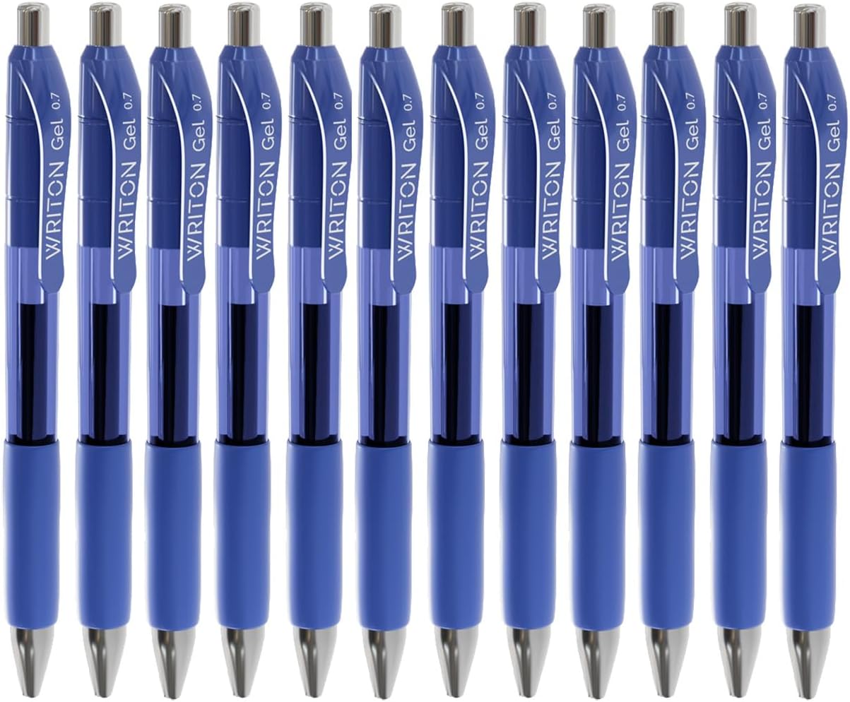 Amazon.com: ChicRosa 40 Pack Blue Gel Pens, Retractable Medium Point ...