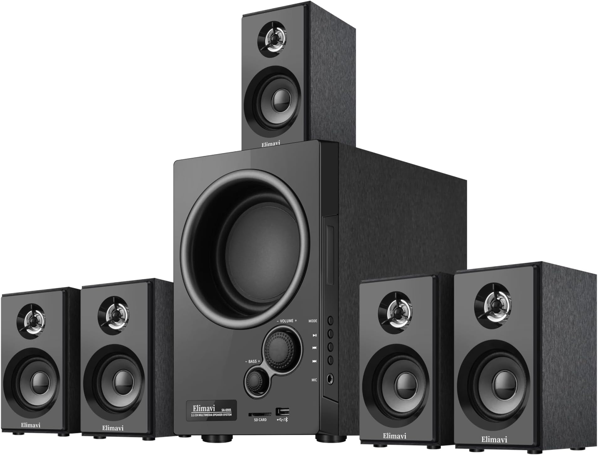 Amazon.com: Bobtot Surround Sound Speakers Home Theater Systems - 700 ...