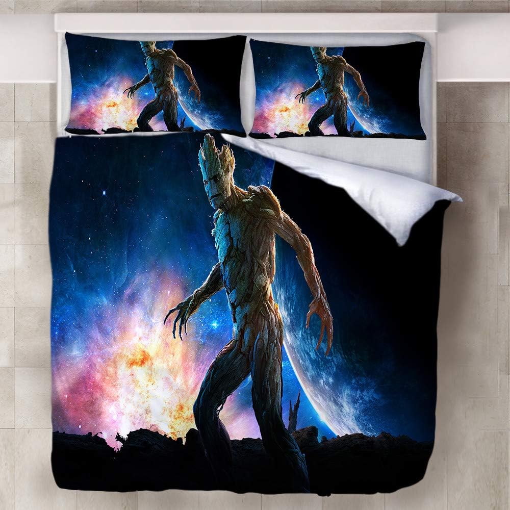 NICHIYO Groot Bed Linen Set - Duvet Cover and Pillow Case, Microfibre ...