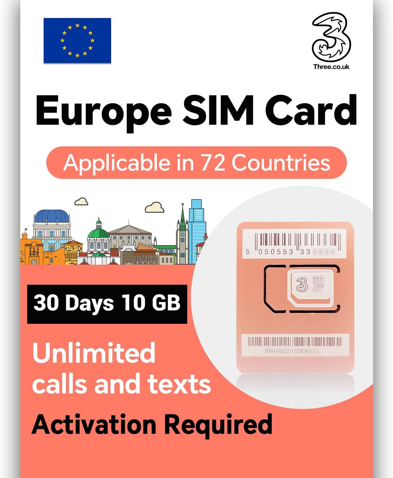 Amazon.com: Orange Holiday Europe – 10GB Internet Data in 4G/LTE (+10GB ...