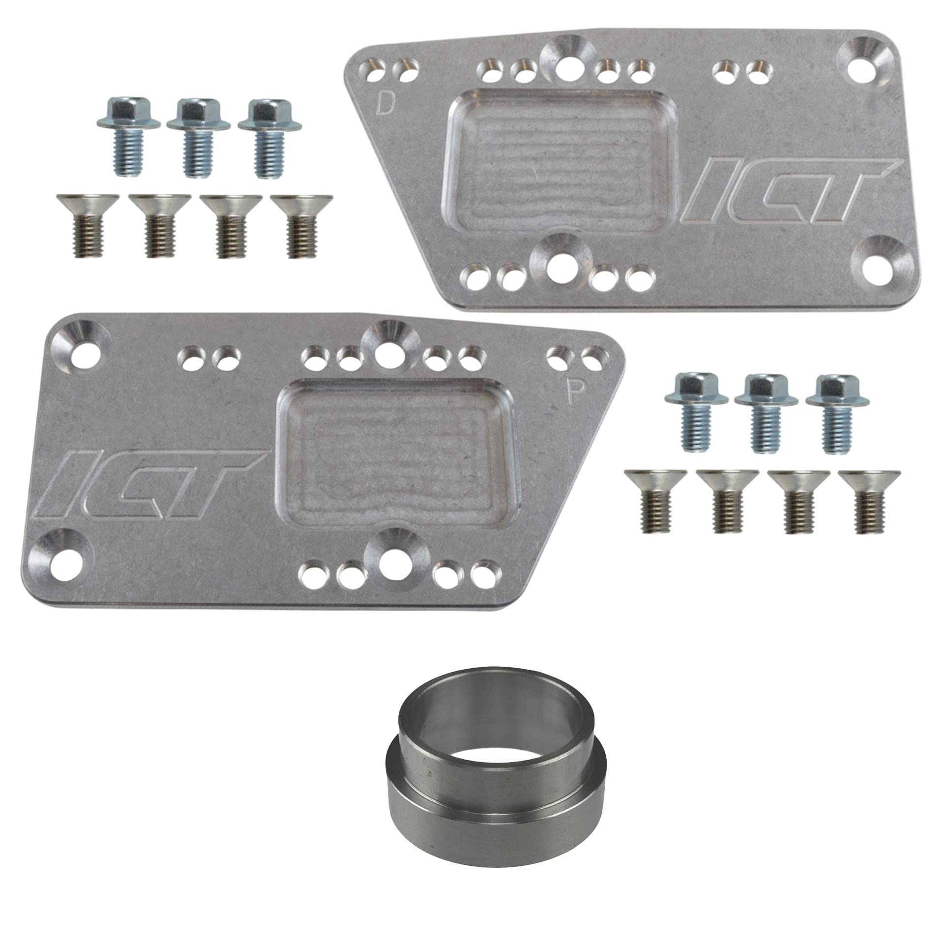 Amazon.com: ICT Billet SBC Vehicle to LS Engine - Motor Mount Adapter ...