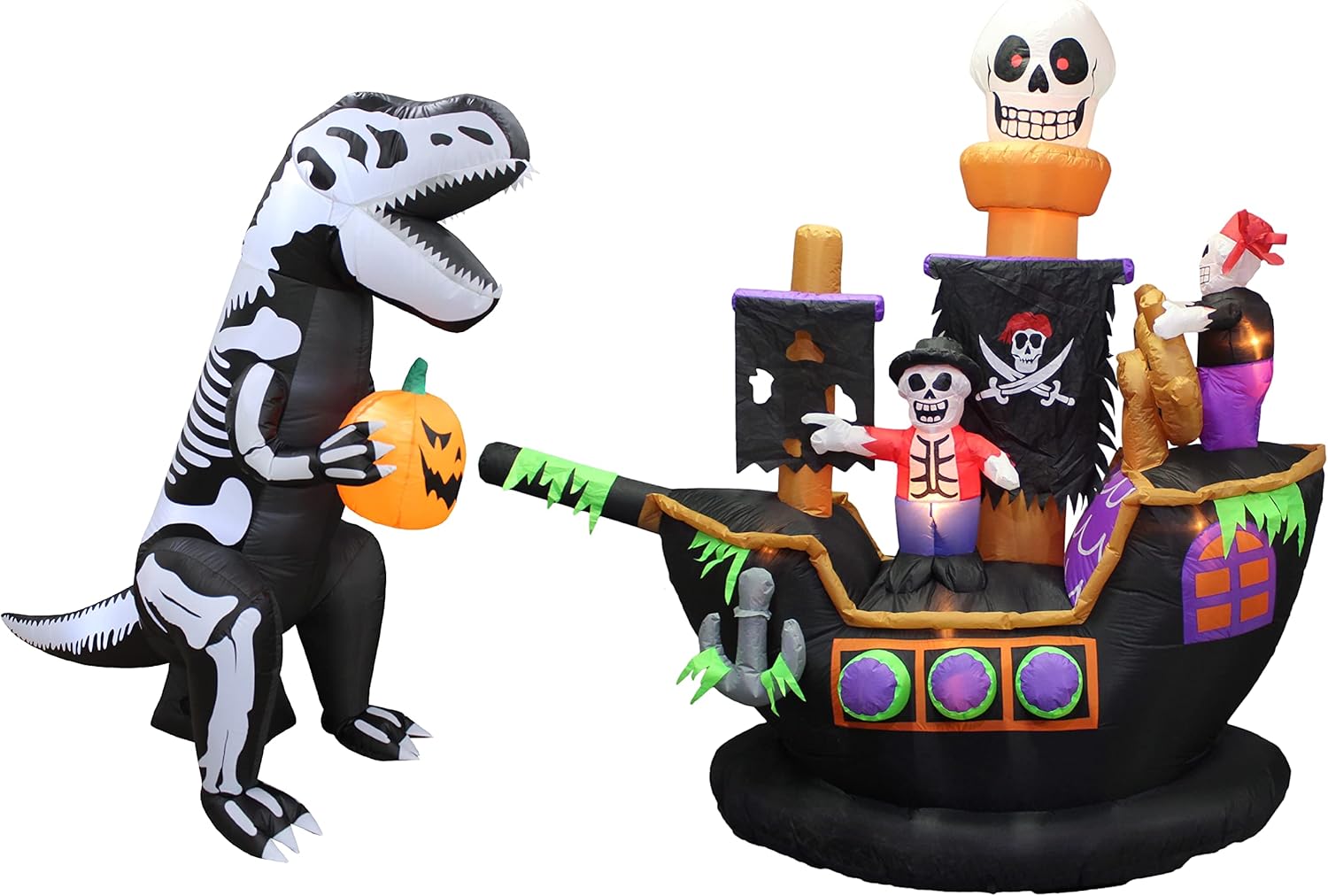 Amazon.com: Two Halloween Party Decorations Bundle, Includes 6 Foot ...