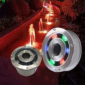 Amazon.com: LED Ring Fountain Underwater Light - Submersible LED Pond ...