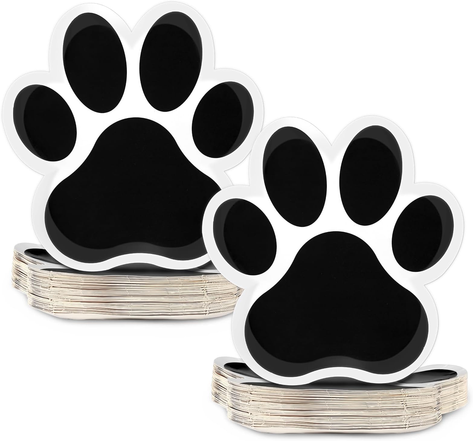 Amazon.com: 50Pcs Puppy Paw Print Party Plates Dog Themed Paper Plates ...
