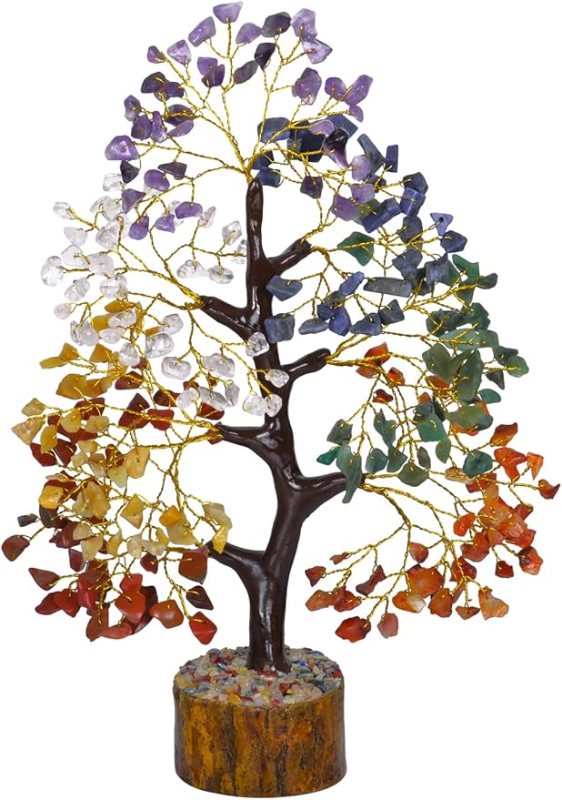 Amazon.com: NARIBABU Seven Chakra Tree - Crystal Tree for Positive ...