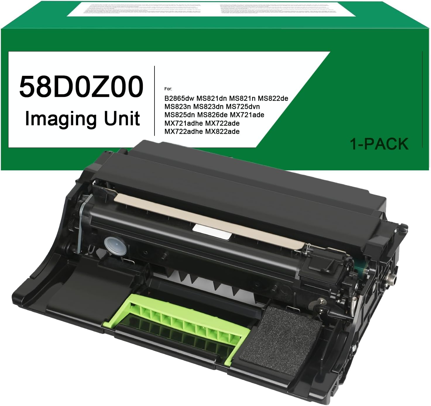 Amazon.com: 58D0Z00 Imaging Unit MS821 Drum Unit Replacement for Lex-mark B2865dw MS821dn MS821n ...