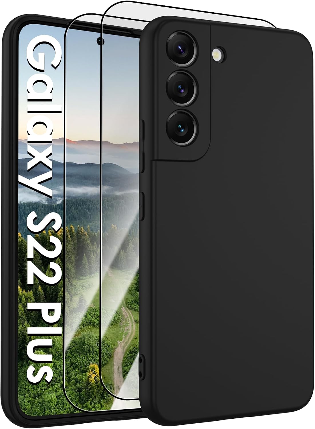 Amazon.com: for Samsung Galaxy S22+ 5G Case,Liquid Silicone Upgrade ...