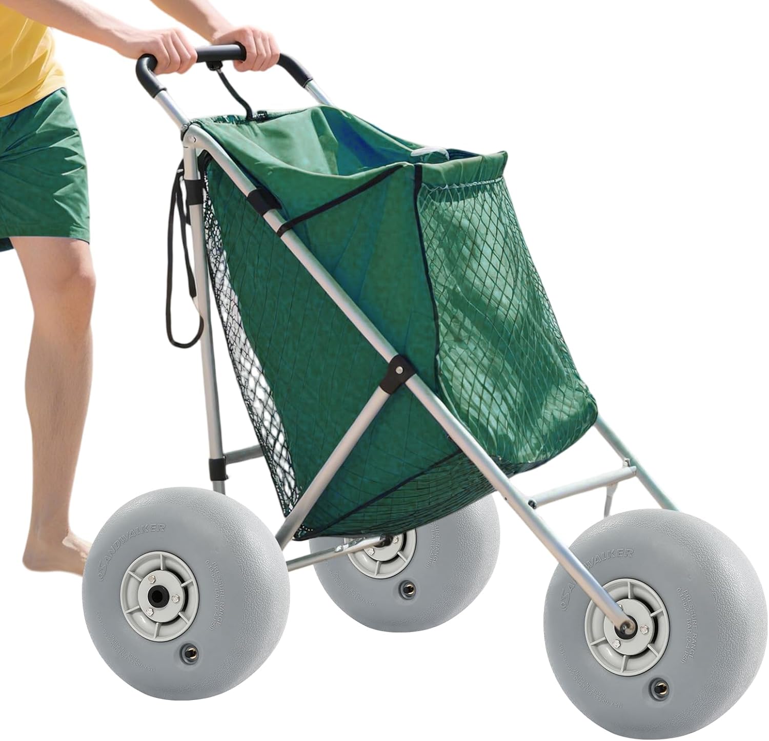 Amazon.com : 2pcs Inflatable Pu Beach Wheels, 12" X 6" Sand Cart Tires ...