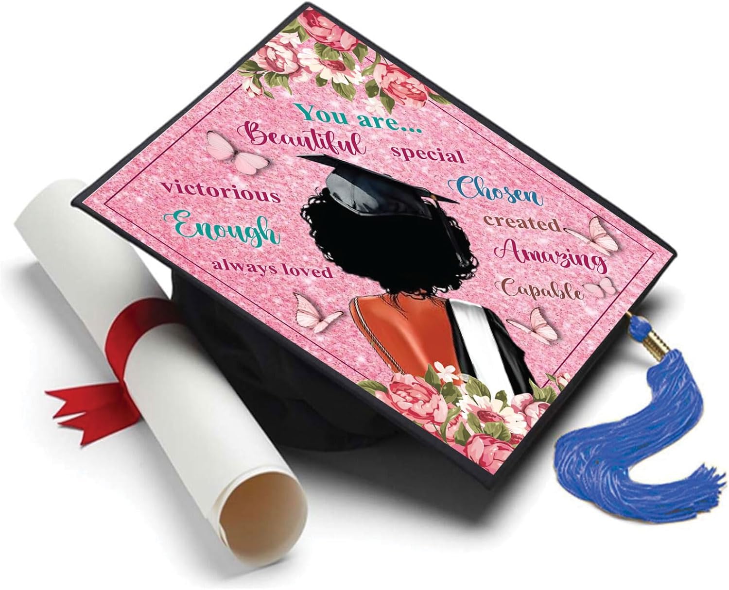 Amazon.com: Tassel Toppers Grad Cap Topper, You Are Beautiful ...