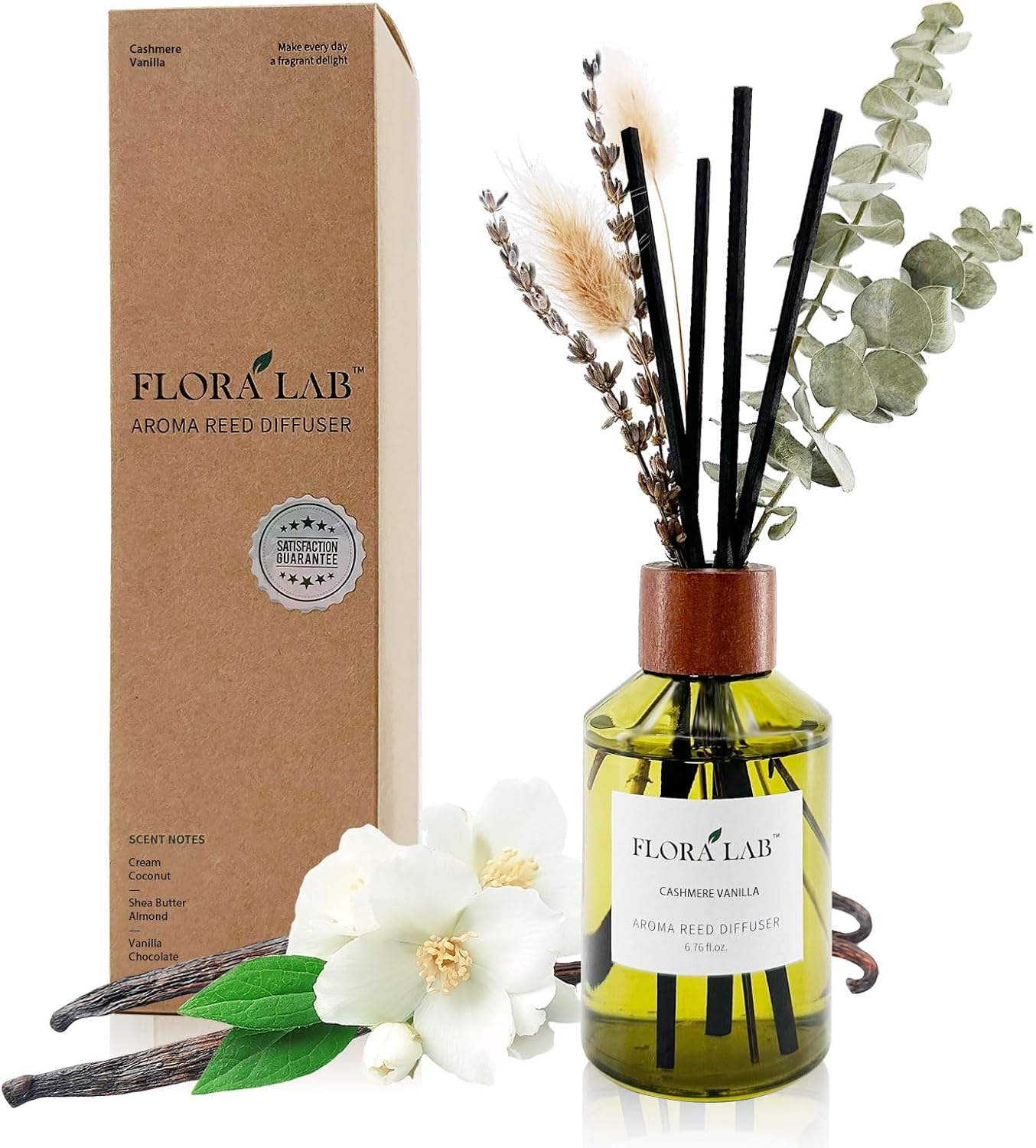 Amazon.com: Flora Lab Reed Diffuser Sets with Sticks and Real Dried ...