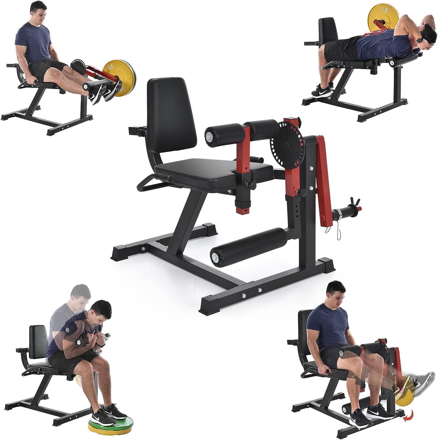 Leg Extension and Curl Machine, Adjustable Leg Extension Machine with ...