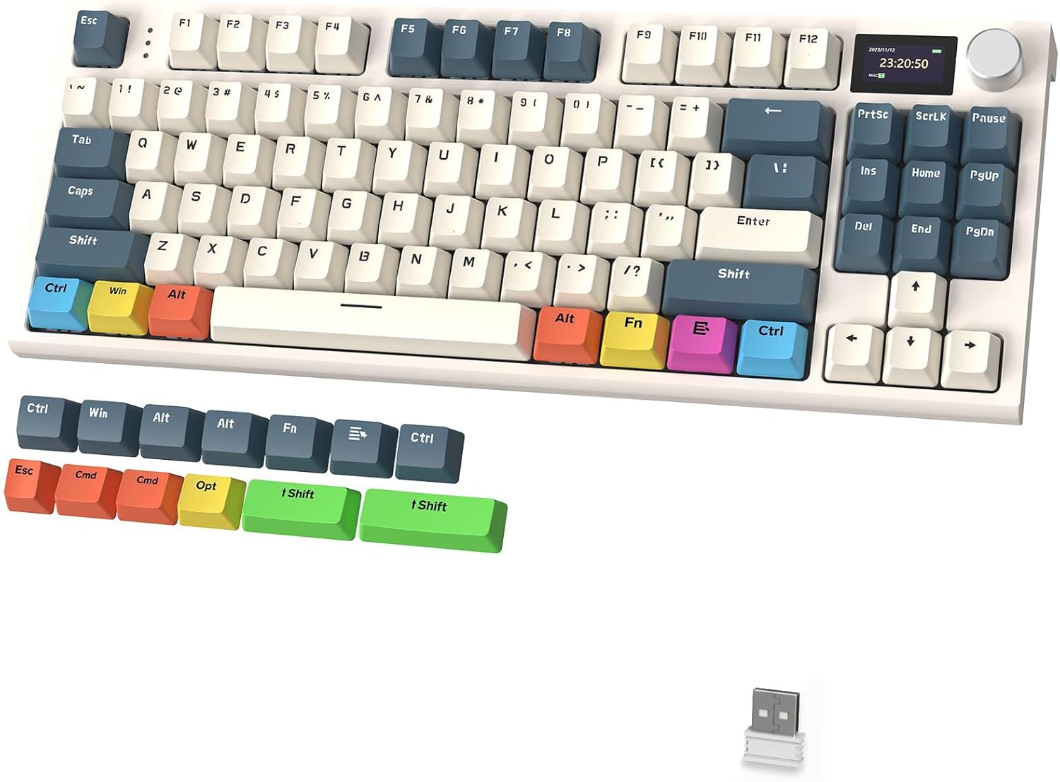 Amazon.com: ATTACK SHARK K86 Wireless Mechanical Keyboard with 1.2" TFT ...