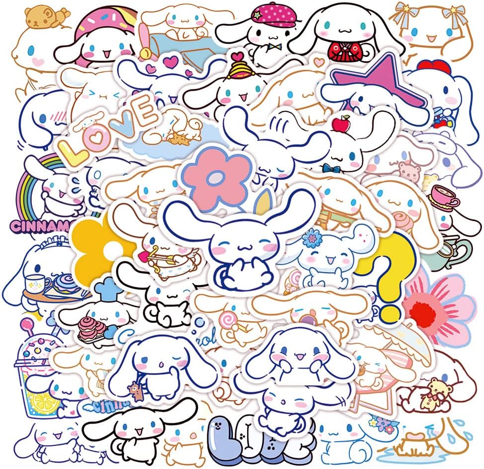 Amazon.com: 120 PCS Cinnamoroll Stickers, Cute Cinnamoroll Cartoon ...
