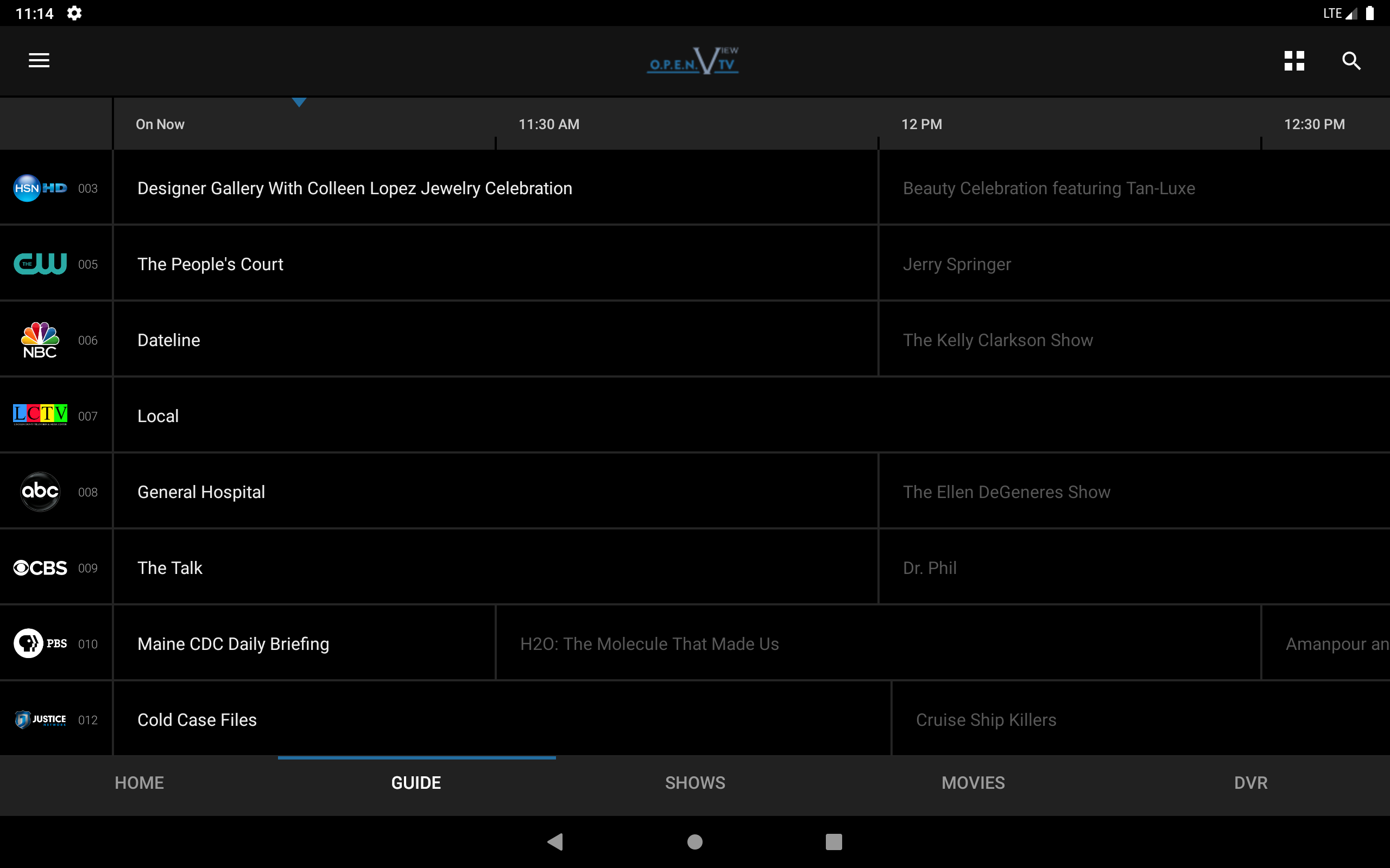 Open View TV - App on Amazon Appstore