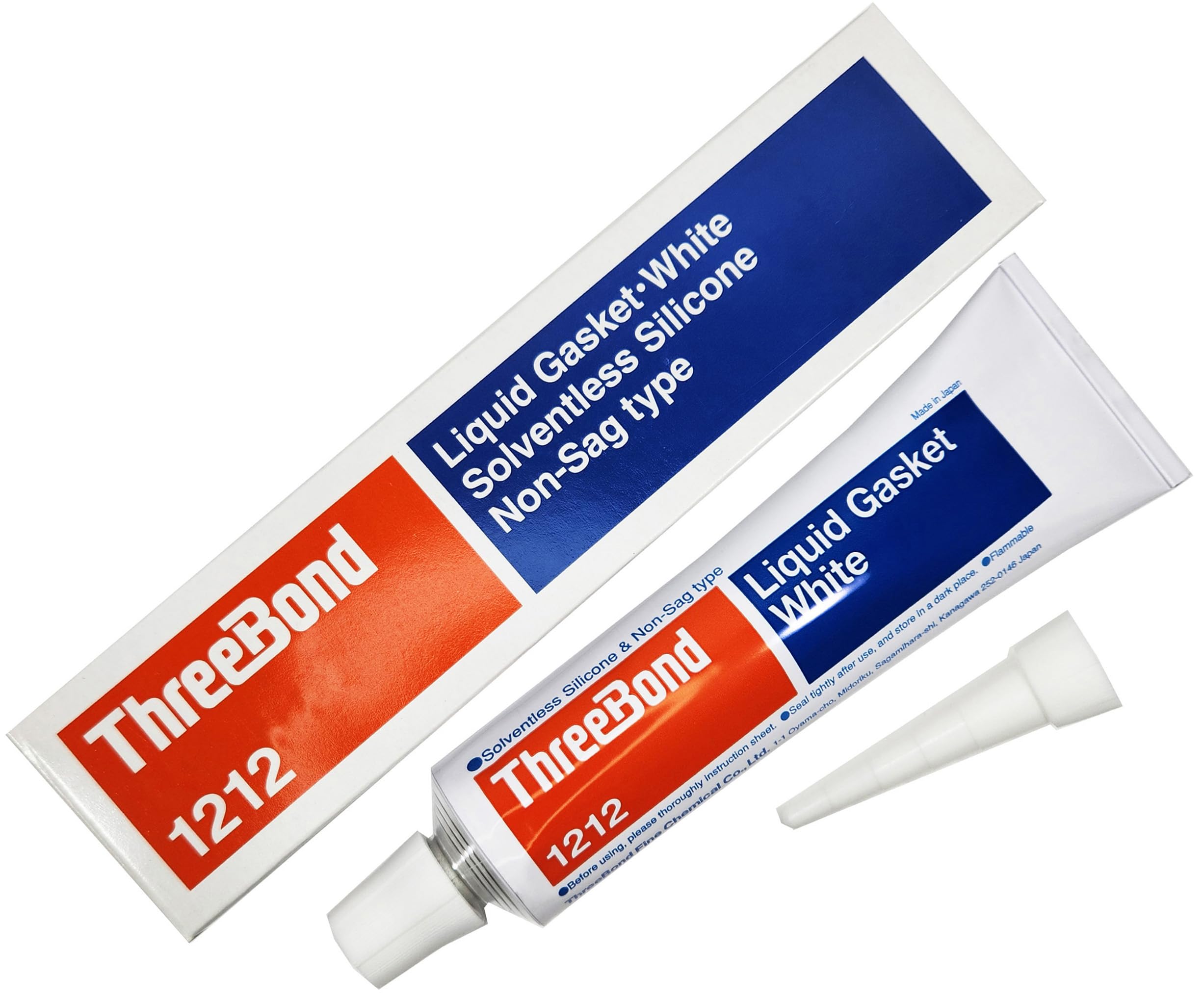 ThreeBond 1212 Liquid Gasket White Solventless Silicone Sealant Non-Sag Type by Laoneer: Amazon ...
