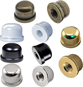 1/2 Inch Brass Finials for Lamps, 1/4-27 Thread Lamp Finial Knob, Lamp ...