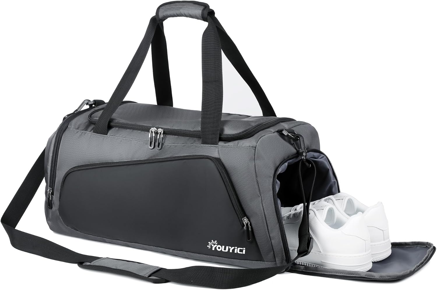 YOUYICI Gym Bag with Shoes Compartment and Wet Pocket, Water Resistant ...