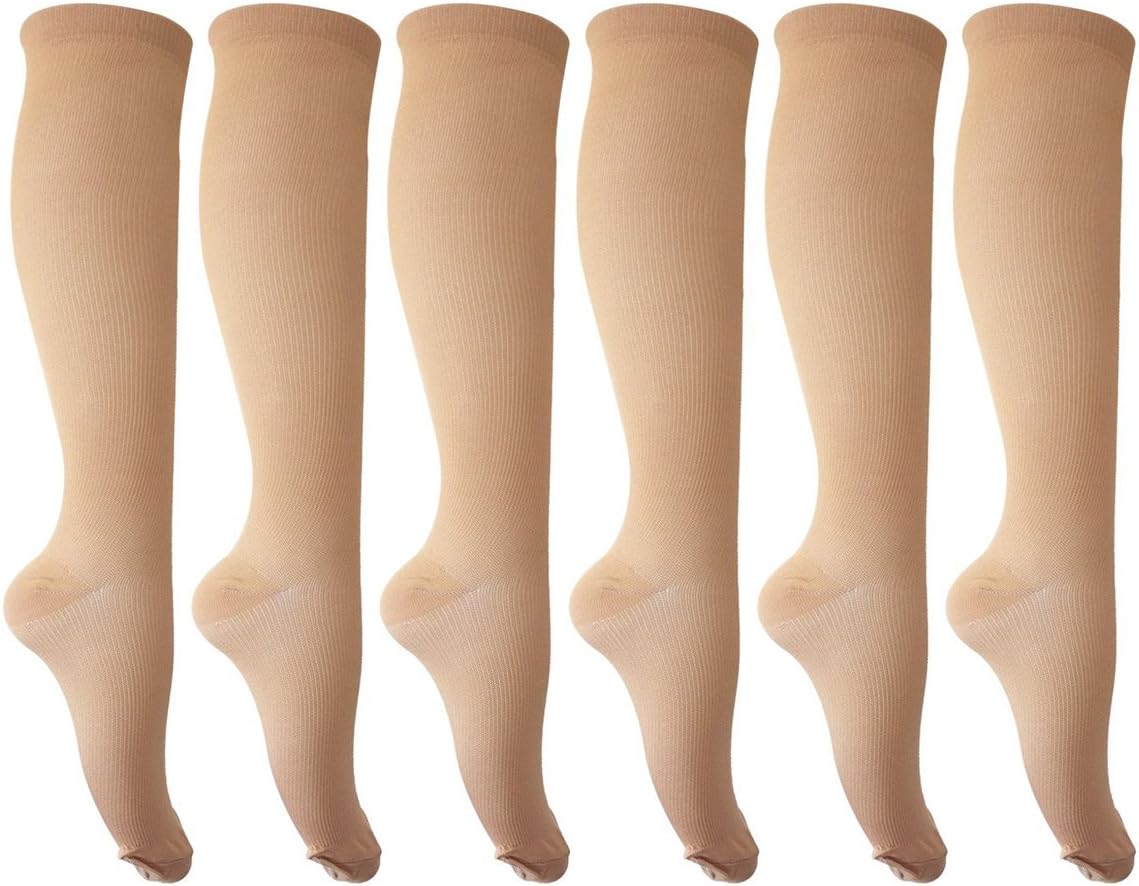 Amazon.com: seven wolves Compression Socks for Women and Men 6 Pairs ...