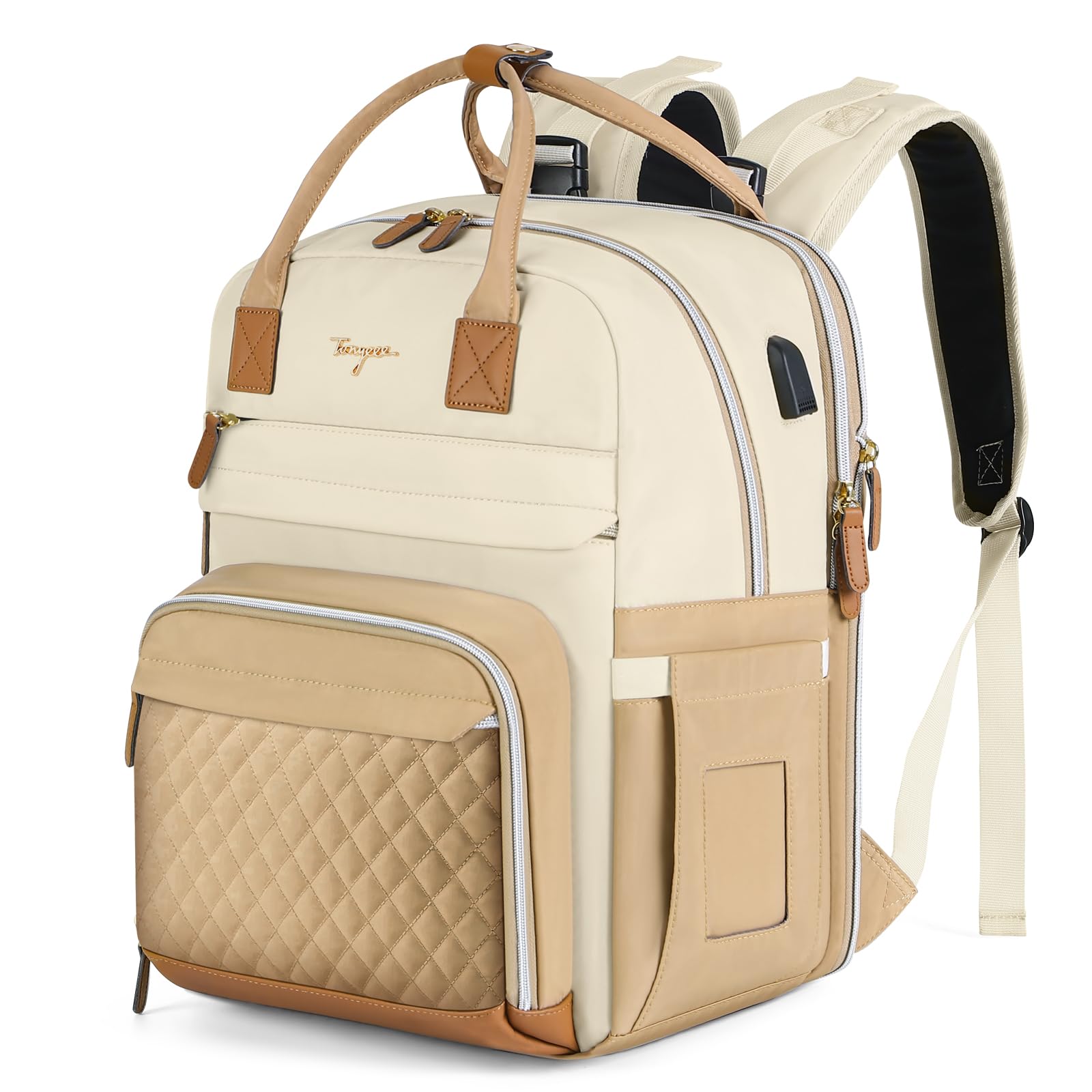 Diaper Bag Backpack, 25-37L Expandable Large Baby Diaper Bags with ...