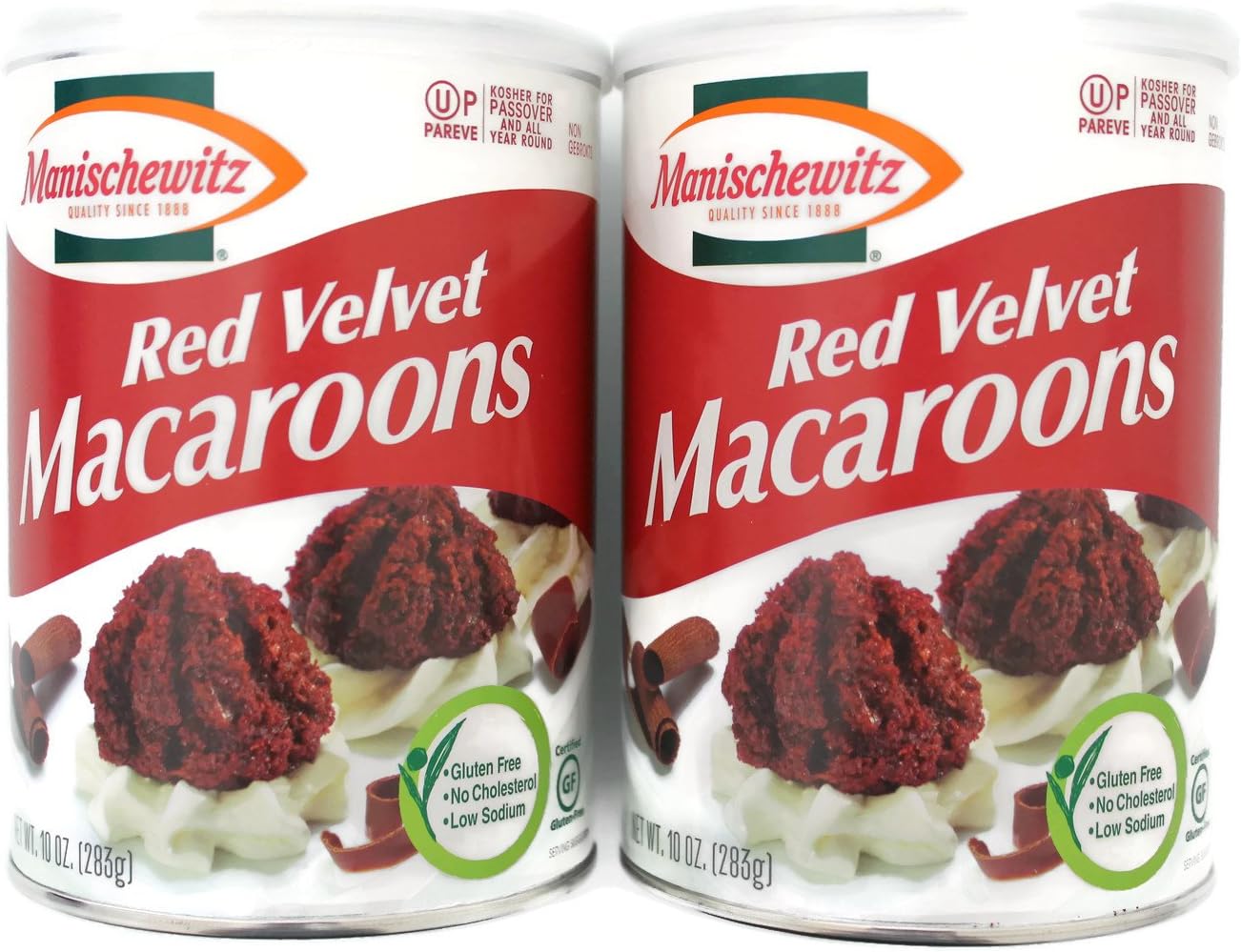 Amazon.com: Manischewitz Red Velvet Macaroons, 10 oz (2 Pack) | Coconut ...