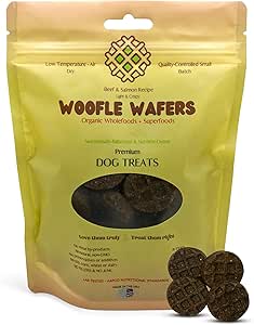 Amazon.com : Woofle Wafers Premium Dog Treats, Beef and Salmon, Light ...