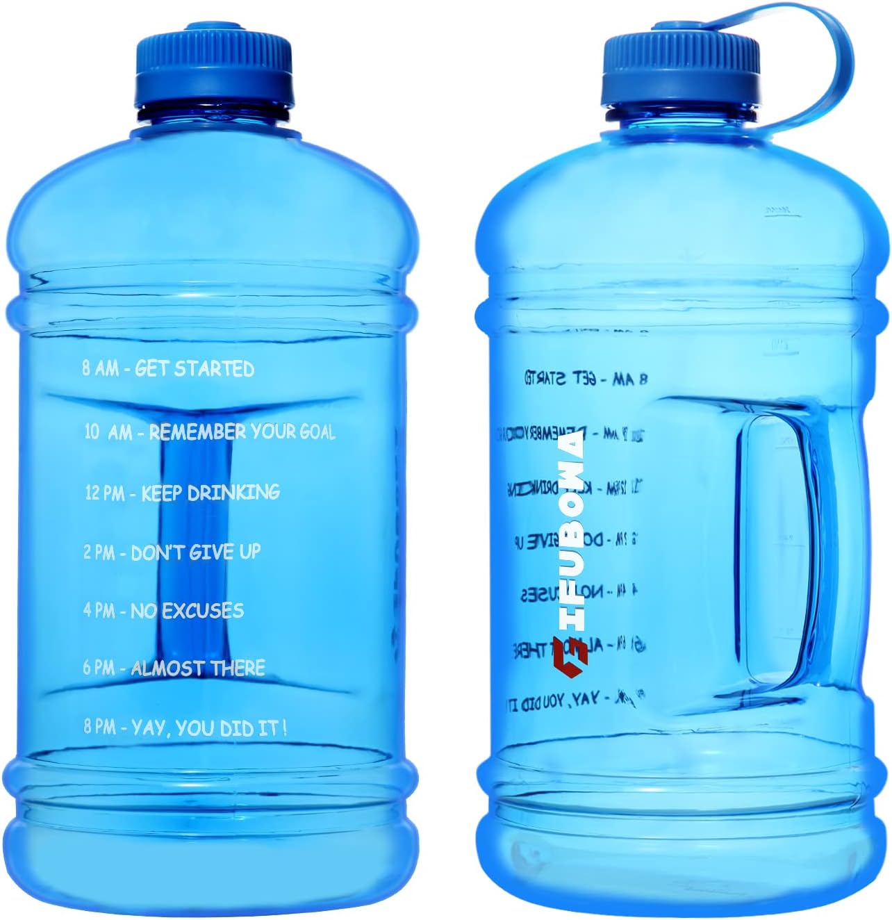 GIFUBOWA Big 3 Liter Motivational Water Bottle with Time Marking - BPA ...