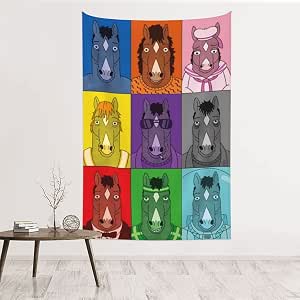 Amazon.com: KOVOS Anime Tapestry Bojack Anime Horseman Poster Wall Art ...