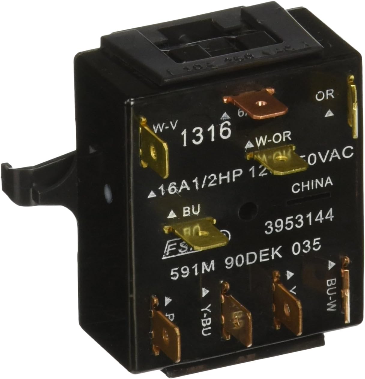 Amazon.com: Whirlpool 3953144 Washer Cycle Switch, Black, Push Button ...