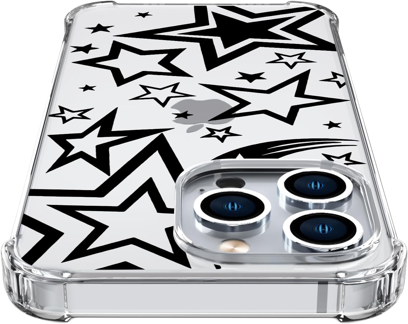 Amazon.com: Wihytec Star Phone Case for iPhone 13 Star Case Cover Clear ...