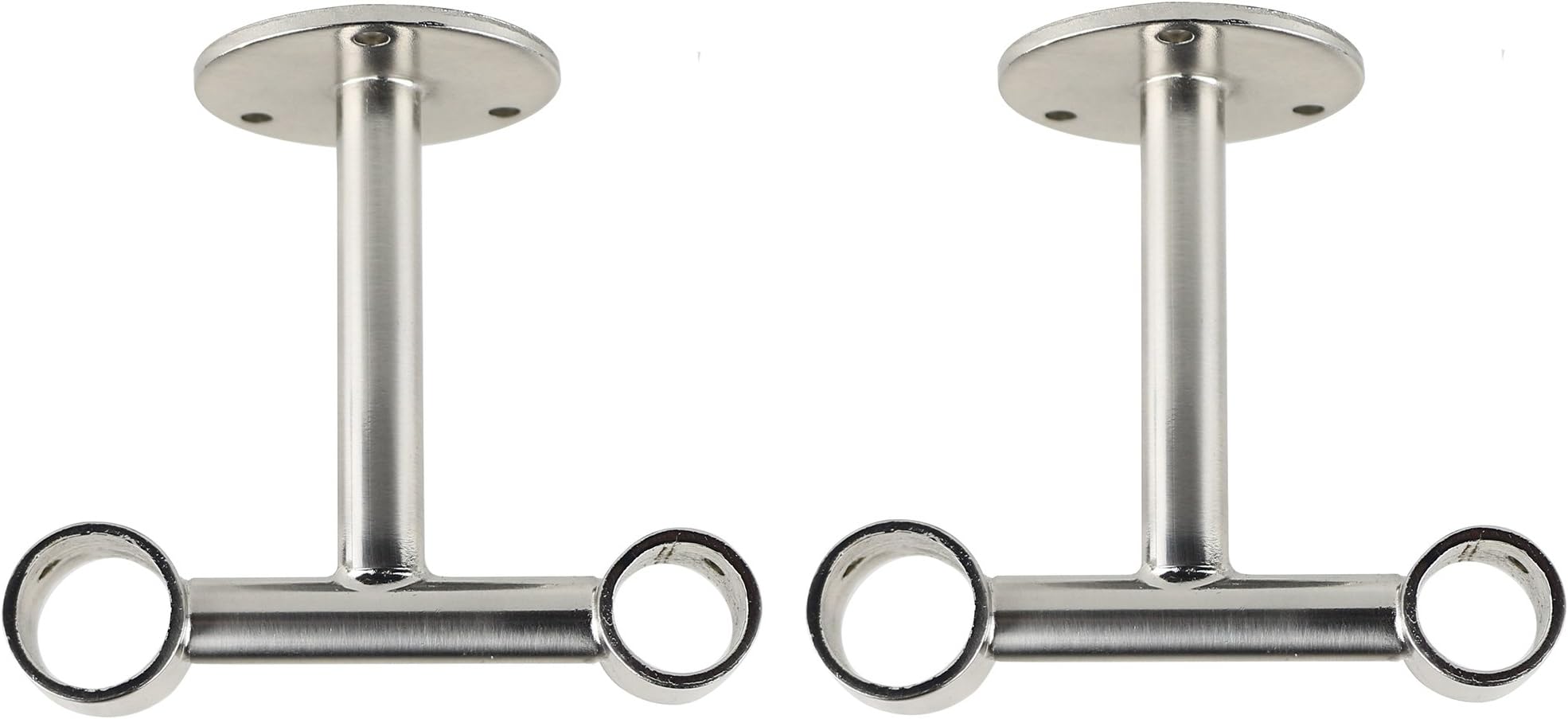 Amazon.com: Urbanest Set of 2 Double Ceiling Brackets for Curtain Rod ...