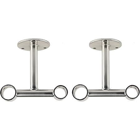 Amazon.com: Urbanest Set of 2 Double Ceiling Brackets for Curtain Rod ...