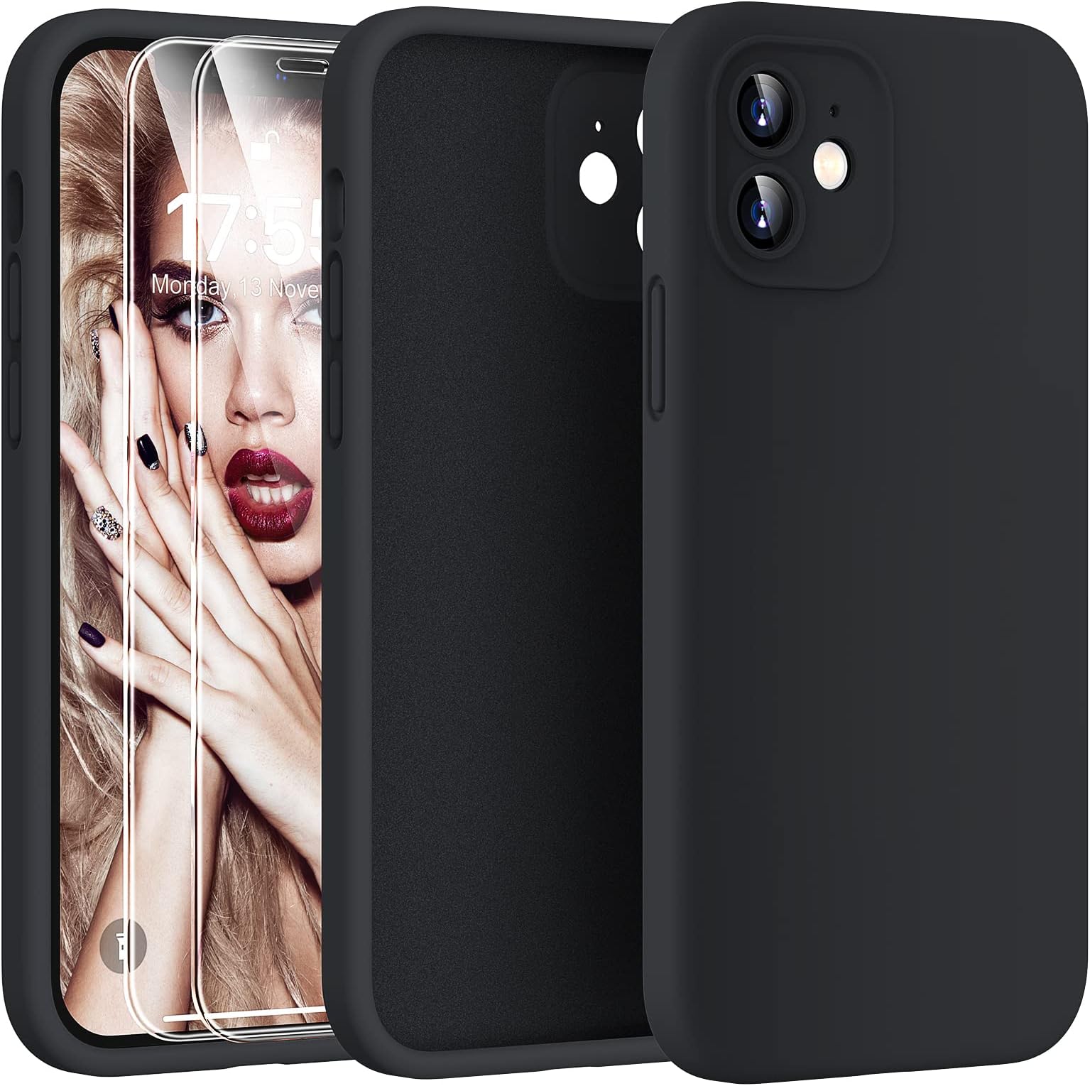 Amazon.com: HATOSHI for iPhone 13 Case, Liquid Silicone Upgraded ...