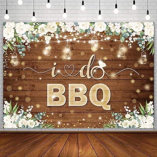 Amazon.com : AIBIIN 7x5ft I Do BBQ Backdrop for Adults Men Women ...