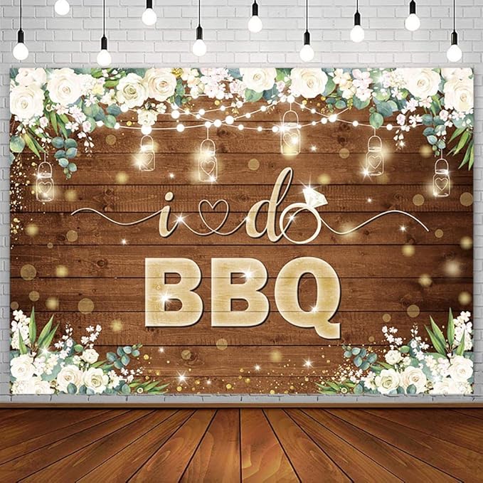 Amazon.com : AIBIIN 7x5ft I Do BBQ Backdrop for Adults Men Women ...