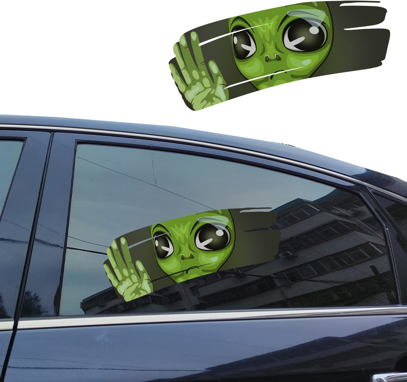 Amazon.com - Scary Peeking Alien Coming Out of Your Wherever Bumper ...