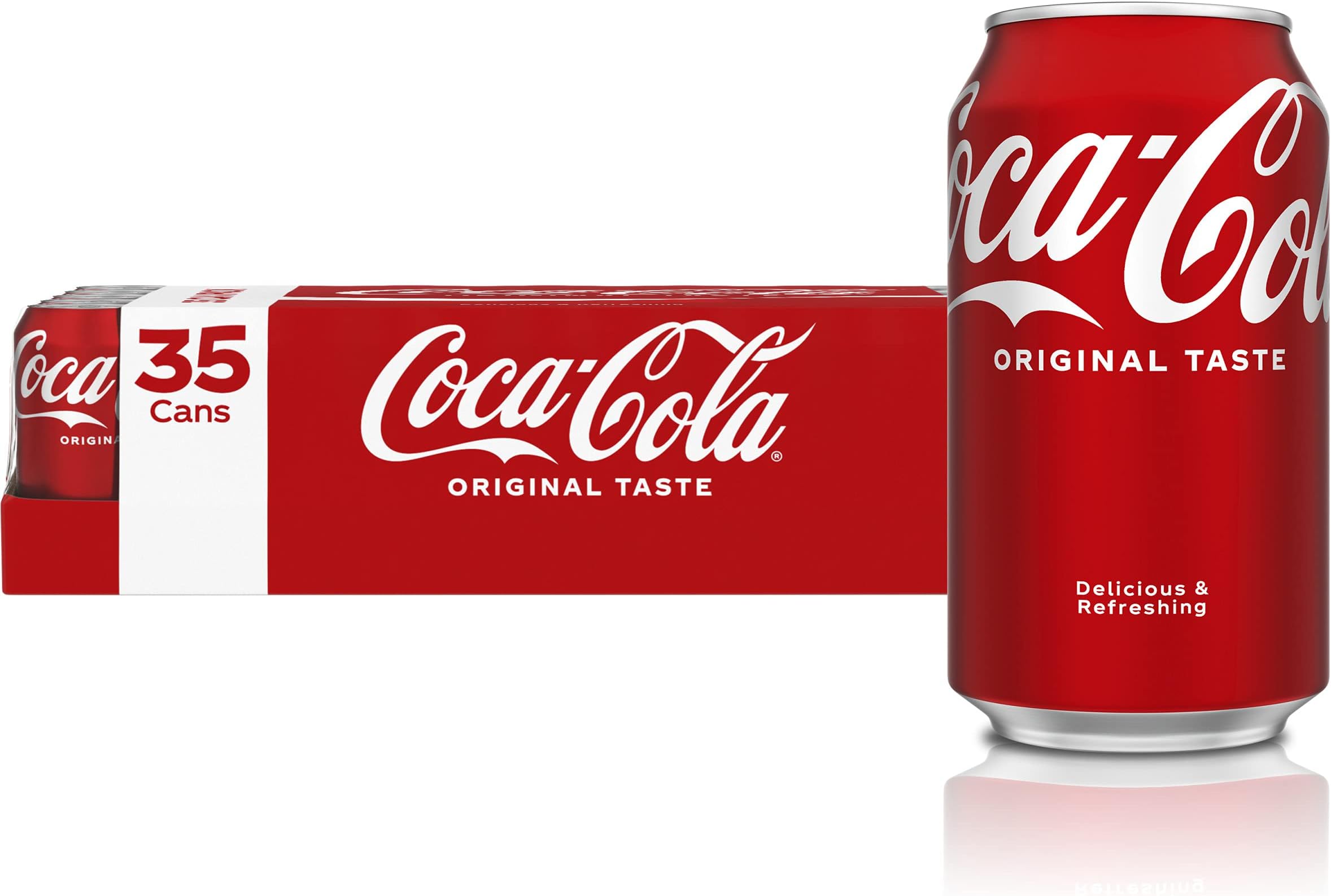 Amazon.com : Coca-Cola Soda Soft Drink, 12 fl oz, 35 Pack : Soda Soft ...