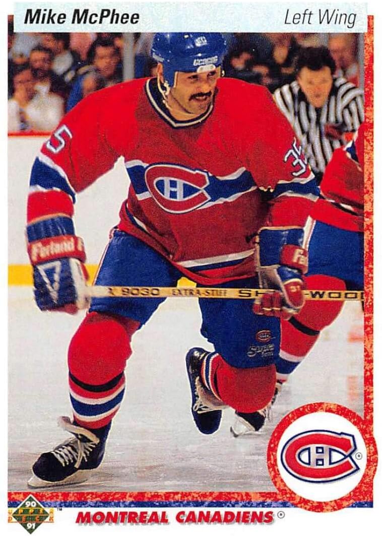 Amazon.com: Hockey NHL 1990-91 Upper Deck #384 Mike McPhee #384 NM ...