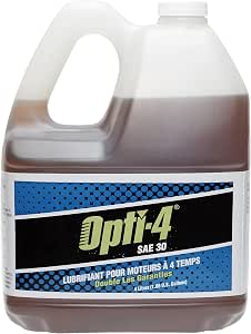 Opti-4 43444 SAE 30W 4-Cycle Engine Lubricant for Engines up to 31 HP 4 ...